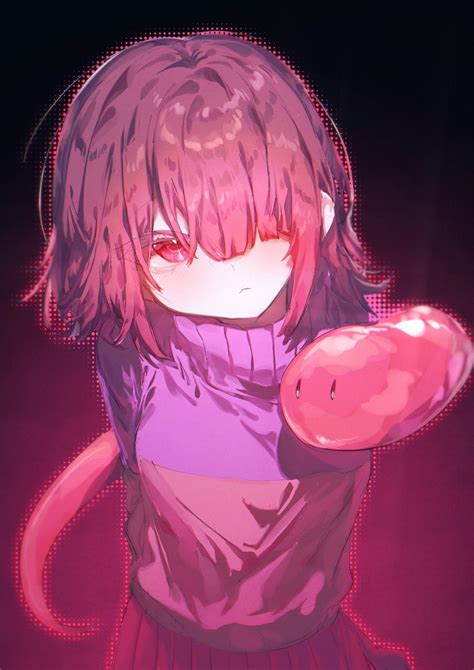 Safebooru 1girl Aegyo Sal Akumu Glitchtale Arms Behind Back Bete