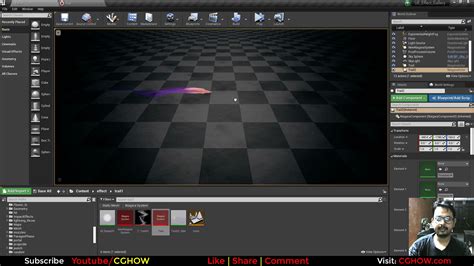 Trails In Unreal Engine Niagara Component Renderer Cghow Ashif Ali