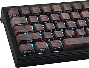 Amazon Com Tsungup Custom Keycaps Percent PBT Side Print Keys Retro Brown Key Caps