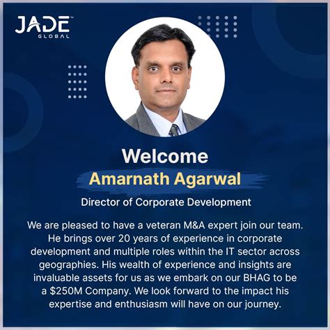 Jade Global On Linkedin Newjoiner Jadeverse Jadeglobal