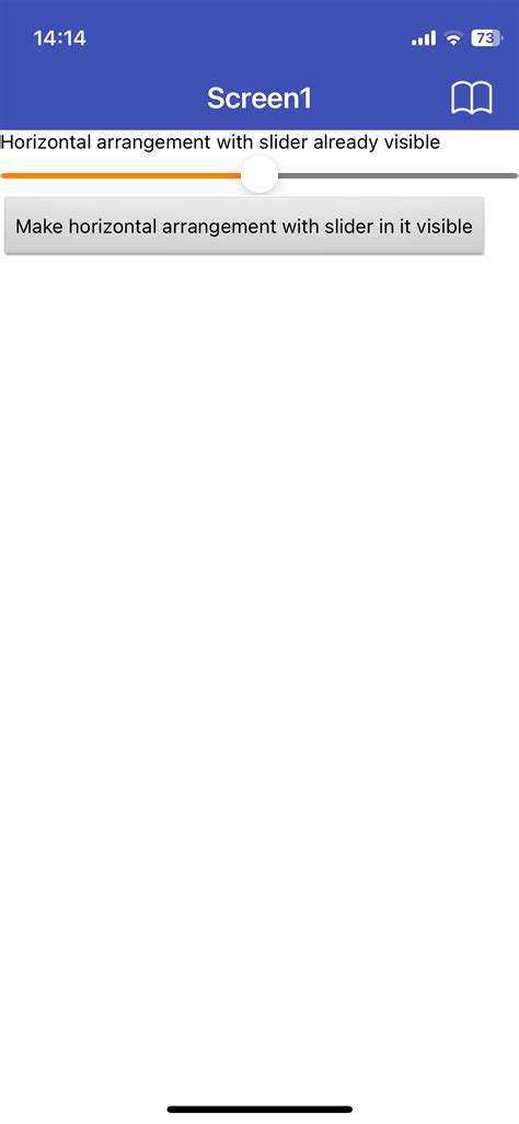 Ios Making Horizontal Arrangement With Slider Inside Visible With Code