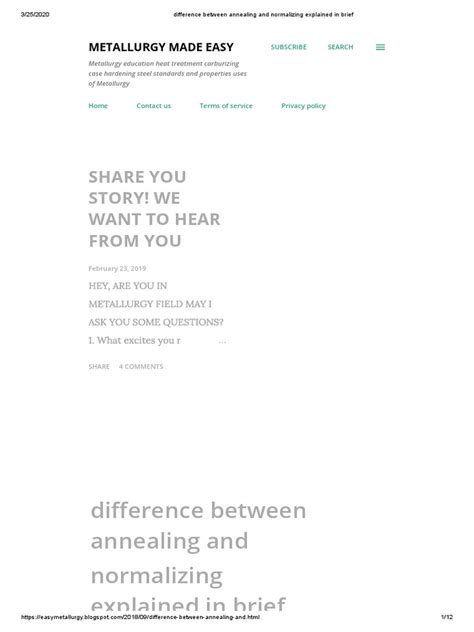 Difference Between Annealing And Normalizing Explained In Brief Pdf Pdf Annealing