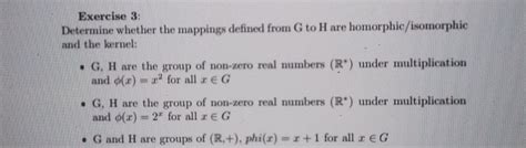 Solved Exercise 3 Determine Whether The Mappings Defined