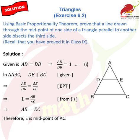 Ncert Solutions Class 10 Chapter 6 Triangles Exercise 6 2 Question 7