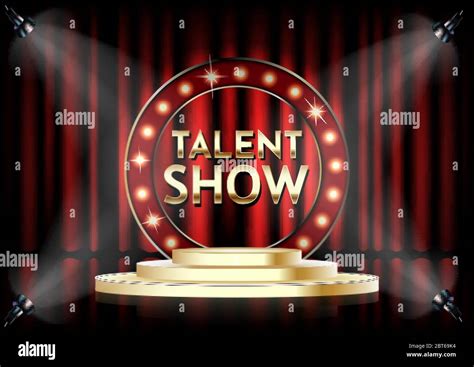 Talent Show Vector Poster Template Stock Vector Image And Art Alamy