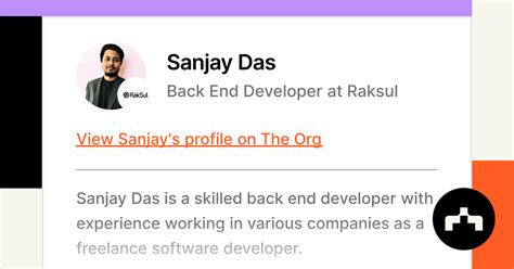 sanjay das back end developer at raksul the org