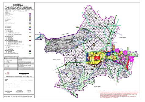 Sohna Master Plan 2031 Final Development Plan Map Pdf Masterplansindia