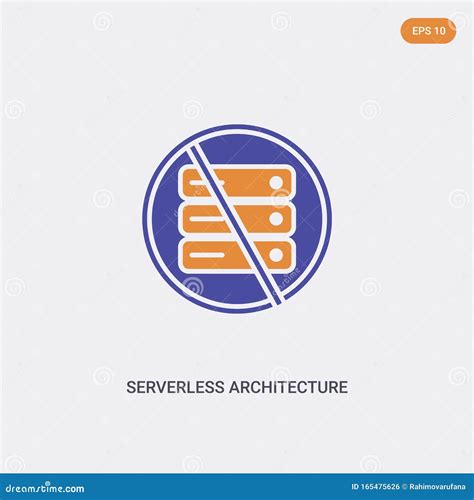 Serverless Architecture Outline Icon Simple Linear Element