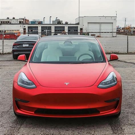 Matte Chrome Red Vinyl Wrap Satin Metallic Red Car Wrap