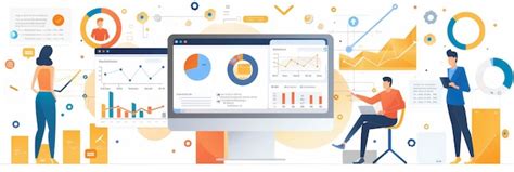 Business Analytics And Data Visualization A Team Of People Working On A Computer Screen