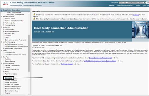 Cisco Unity Setup Schedule Telephony Networking Wiki Fandom