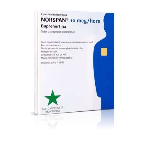 Norspan 10mcg Hora Buprenorfina 10 Mcg 2 Parches Farmacompara