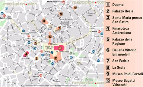 Milan Tourist Attractions Map Tourist Destination In The World