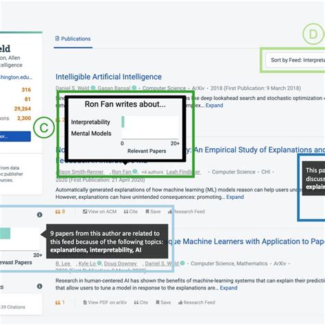 The Baseline Semantic Scholar Interface For An Authors Homepage It Download Scientific