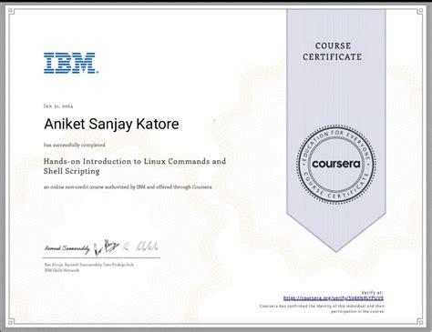 aniket katore on linkedin ibm coursera devops linux