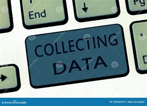 Word Writing Text Collecting Data Business Concept For Gathering And Measuring Information On