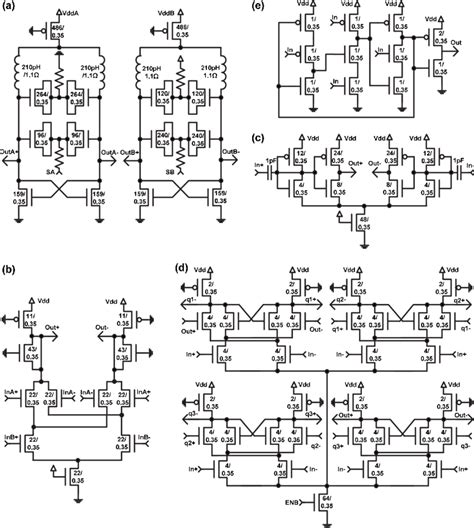 Schematics Of The Integrated Electronics In The Measurements Presented