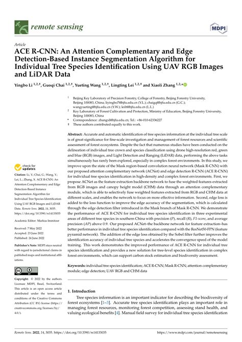 Pdf Ace R Cnn An Attention Complementary And Edge Detection Based Instance Segmentation