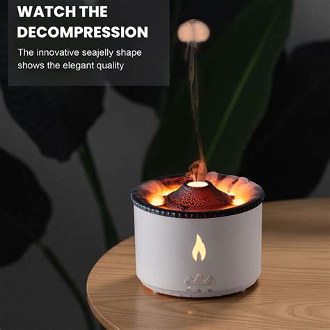 Cool Volcano Inspired Flame Aroma Diffuser Design Swan