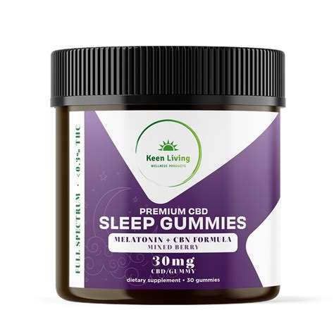 Cbd Gummies For Sleep With Melatonin Mixed Berry Keen Living
