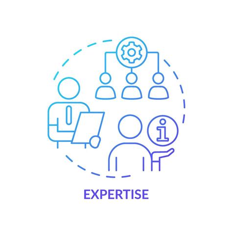 Expertise Blue Gradient Concept Icon Analysing Business Current
