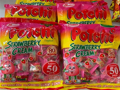 Potchi Strawberry Cream Gummy Candy 50pcs Deas Kitchen And Pinoy