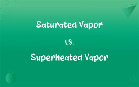 Saturated Vapor Vs Superheated Vapor Whats The Difference