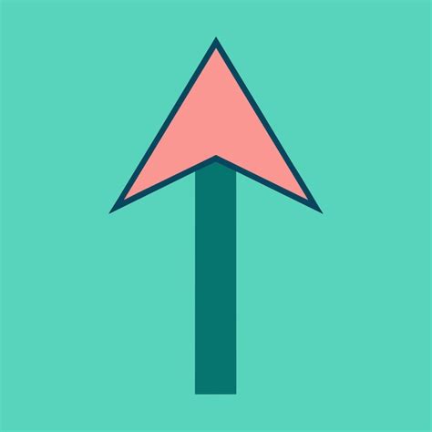 Premium Vector Minimalist Arrow Vector Illustration Trendy Flat Style Icon For Website Logo Ui