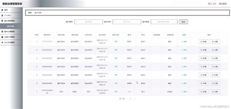 Springbootjavaphpnodepython智能法律管理系统【计算机毕设】 Csdn博客