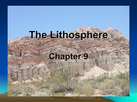 Physical Geography Lecture 11 The Lithosphere 111416 Pptx