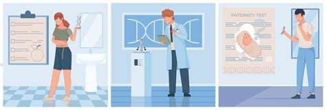 Genetic Test Square Compositions Vector Art At Vecteezy