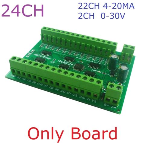 n4aic24 22ch 4 20ma current and 2ch 0 30v voltage input rs485 ai module