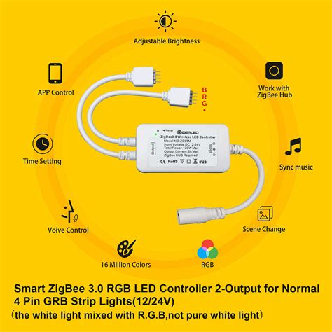 Smart Zigbee Rgb Led Controller For 12v Rgb Led Strips Giderwel