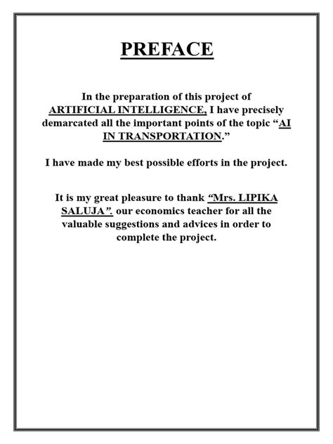 artificial intelligence project pdf