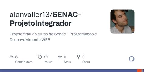GitHub alanvaller SENAC ProjetoIntegrador Projeto final do curso de Senac Programação e