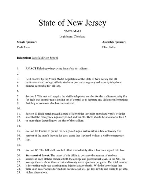 Yag Bill Pdf Sports And Recreation