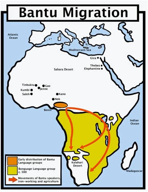 Historical Map Of The Bantu Migration With Questions By Shoestring Hill