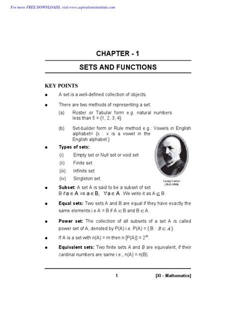 11 maths sets and functions notes assignments pdf