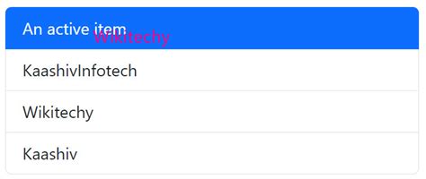 Bootstrap List Group List Group In Bootstrap With Examples Wikitechy