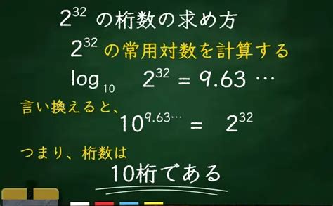 2の32乗の値と桁数の計算方法簡単 数学のトムラボ