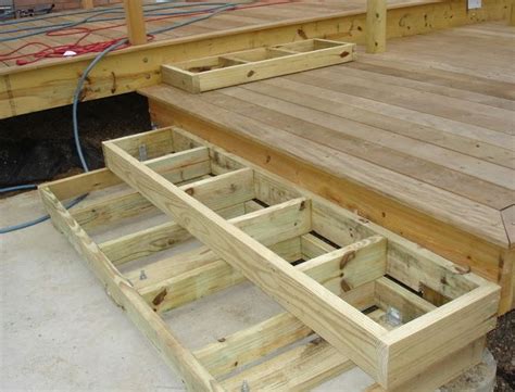 Build Stairs Off Deck Home Design Ideas Deck Steps Deck Stairs Landing