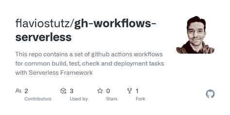 Github Flaviostutzgh Workflows Serverless This Repo Contains A Set