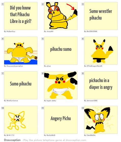 Did You Know That Pikachu Libre Is A Girl Drawception