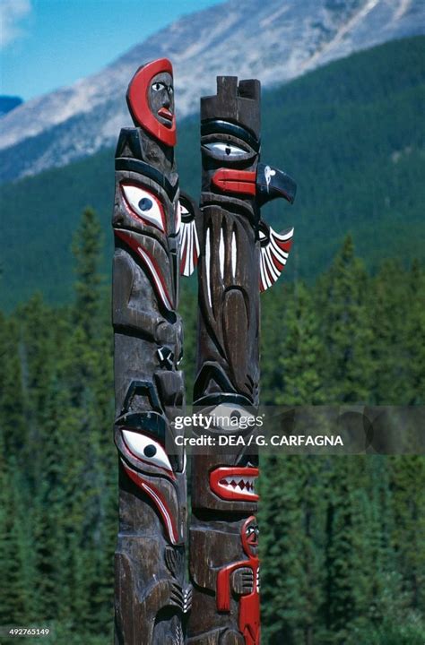 Totem Pole Of The Gitxsan People Ksan Historical Village And Museum