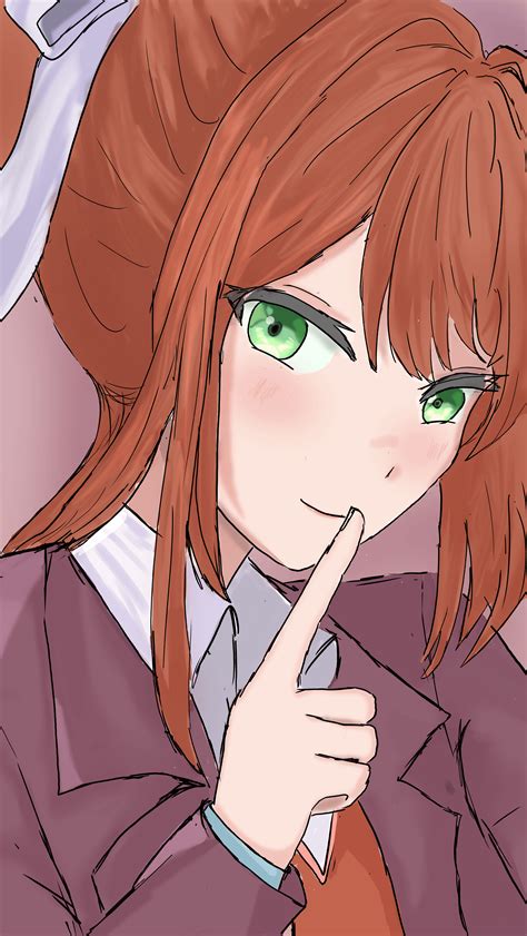 A Fanart Of Monika I Made Recently After The Awesome Game Also This