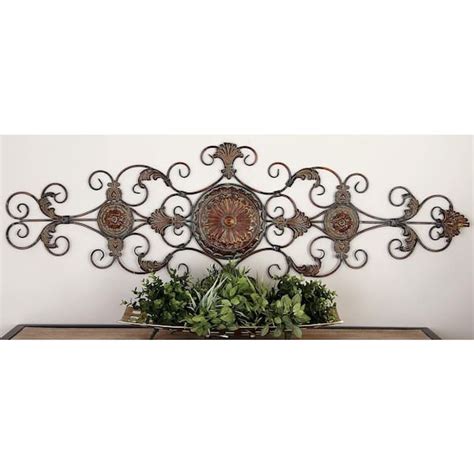 Rustic Scroll Wall Decor Litton Lane 27 In X 51 In Wood White