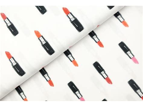 Bavlněná Látka Popelín Sex Ve Městě Charlotte Rtěnka Mojelátkycz