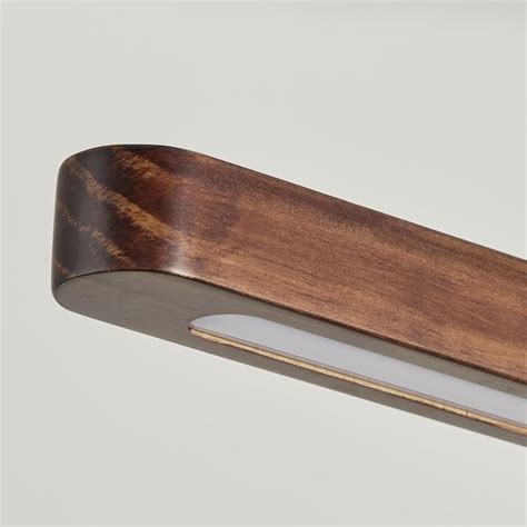 Lámpara Lineal De Madera De 39 Pulgadas Lámpara Colgante Lineal Led De