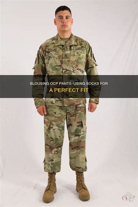 Blousing Ocp Pants Using Socks For A Perfect Fit Shunvogue