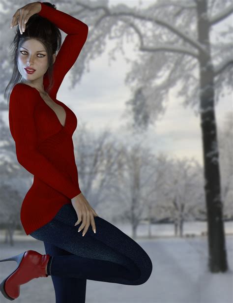 Fashion Sweater Outfit For Genesis 3 Female S Daz 3d